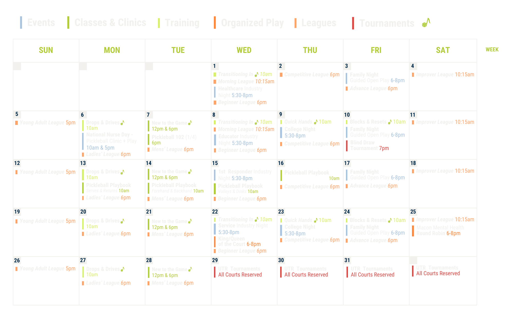 Events - Rhythm and Rally Sports and Events