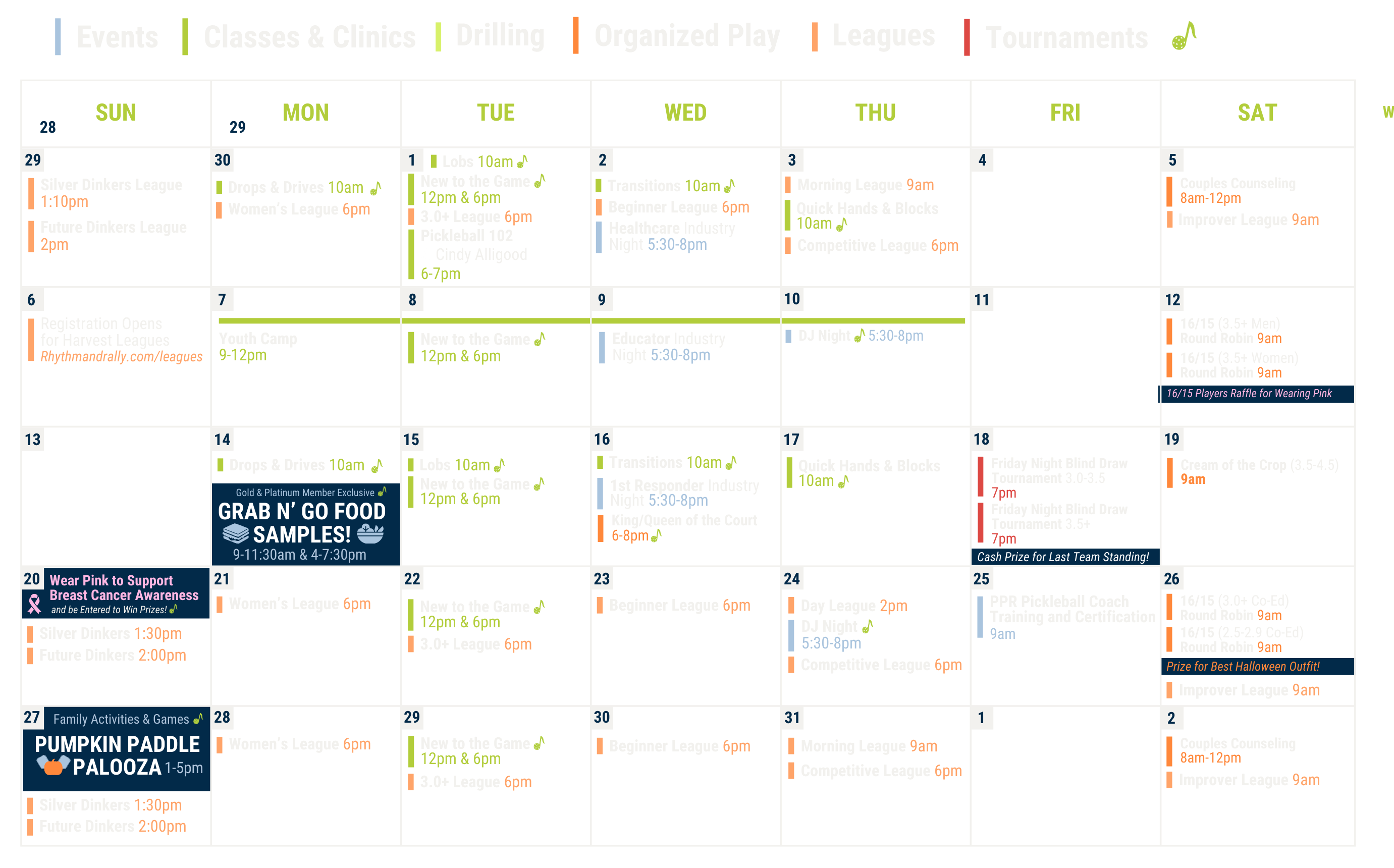 Events - Rhythm and Rally Sports and Events